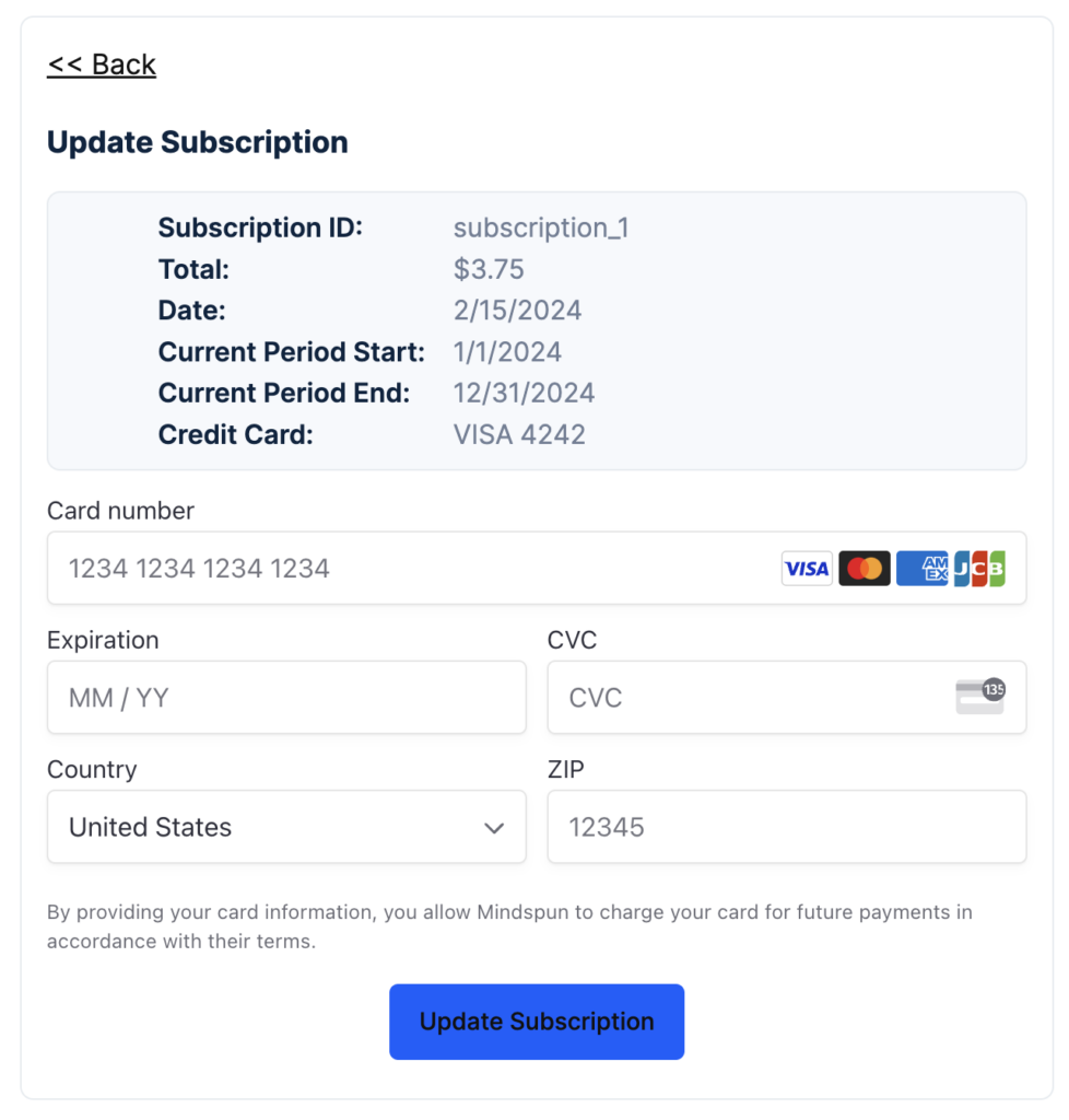 Account Management Block – Mindspun